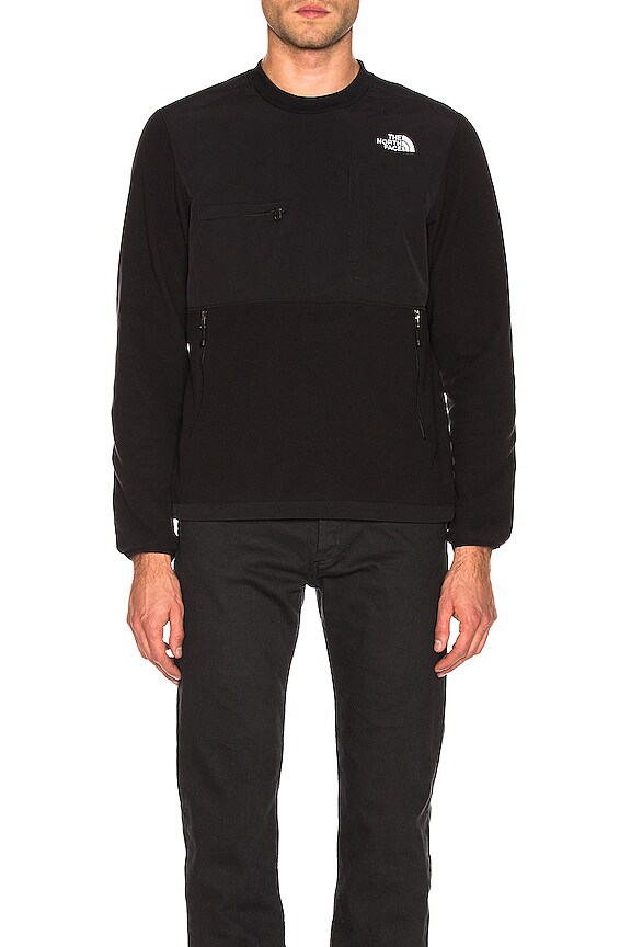 The North Face Denali Crew in TNF Black | REVOLVE
