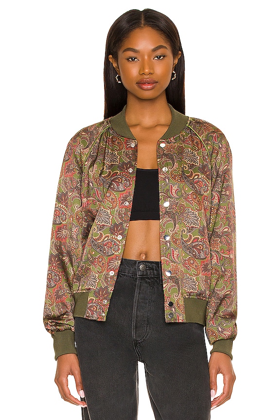 Tell Your Friends Bomber Jacket in Marant Paisley | REVOLVE