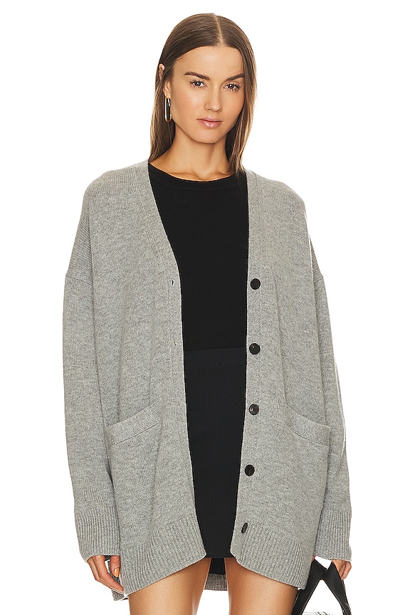 Theory Soft Boxy Oversized Cardigan in Husky | REVOLVE