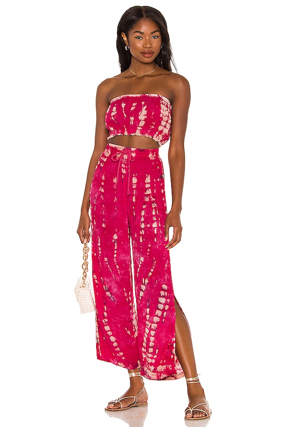 Tiare Hawaii Heatwave Pant Set in Fuchsia Stone Tie Dye | REVOLVE