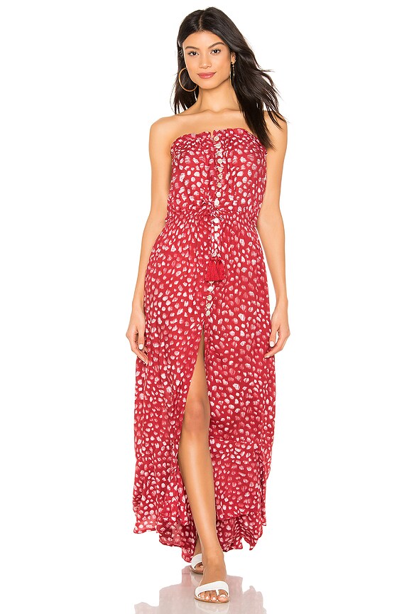 Tiare Hawaii Ryden Dress in Frost Maroon | REVOLVE