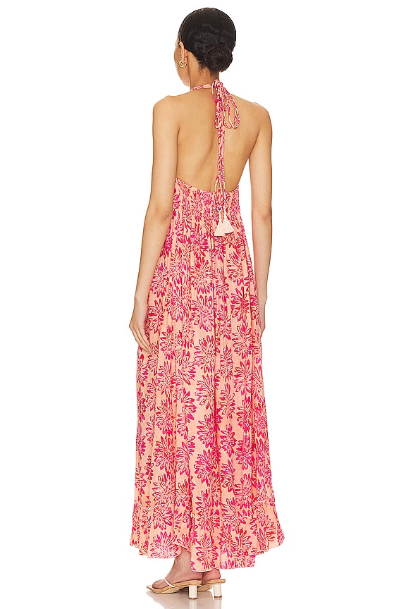 Tiare Hawaii Nanea Maxi Dress in Batik Daisy Peach | REVOLVE