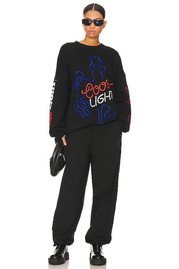 The Laundry Room Coors Light Neon Rodeo Jumper in Black | REVOLVE