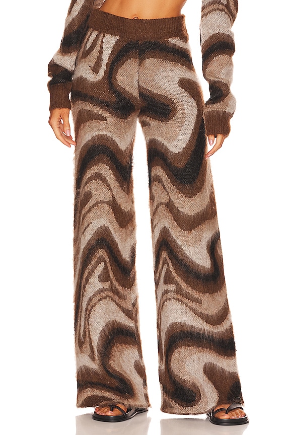 TWENTY Montreal Spectrum Swirl Mohair Wide Leg Sweater Pants in ...