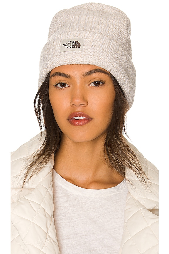 The North Face Salty Bae Beanie in Gardenia White, Flax, & TNF White ...