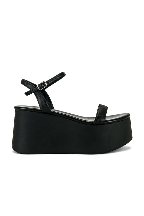 Tony Bianco Tiah Platform Sandal in Black Nappa | REVOLVE