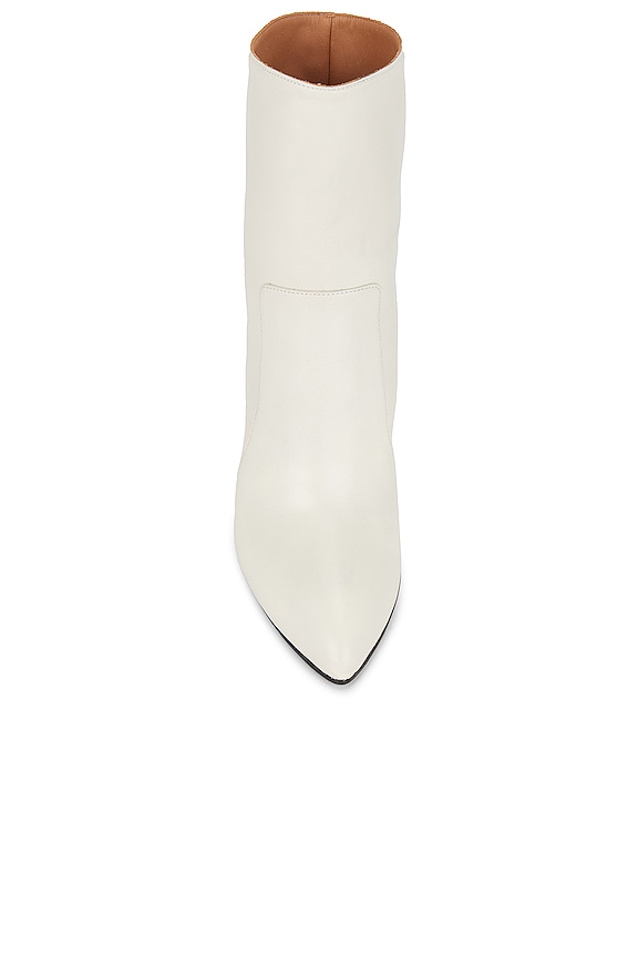 TORAL Leather Ankle Boots in White | REVOLVE