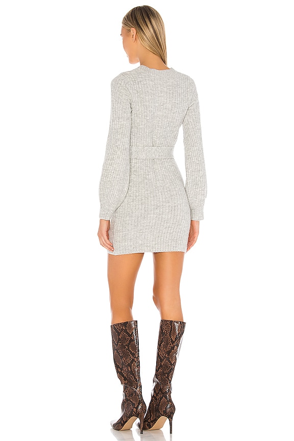 Tularosa Goji Belted Dress in Grey | REVOLVE