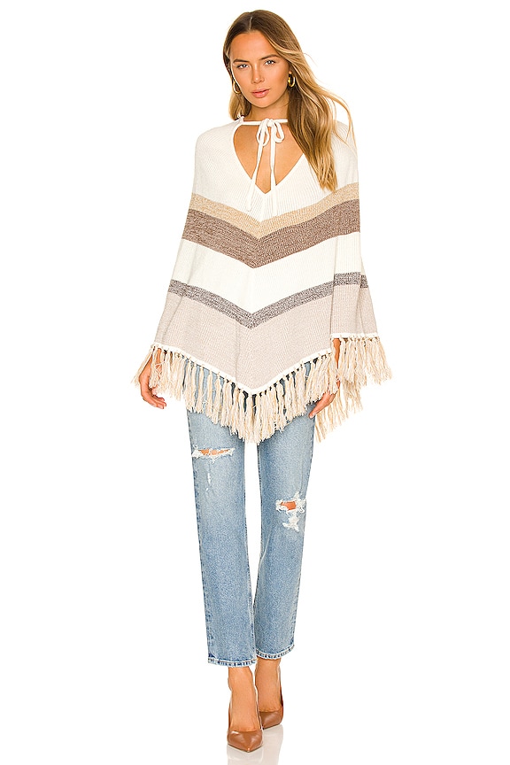 Tularosa Amada Poncho in Tonal Stripe | REVOLVE