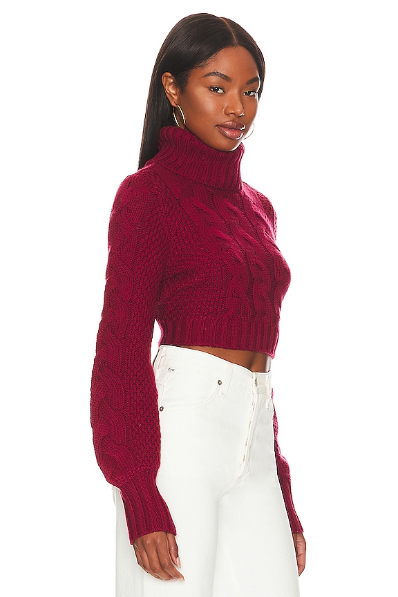 Tularosa Jamila Sweater in Wine Red | REVOLVE