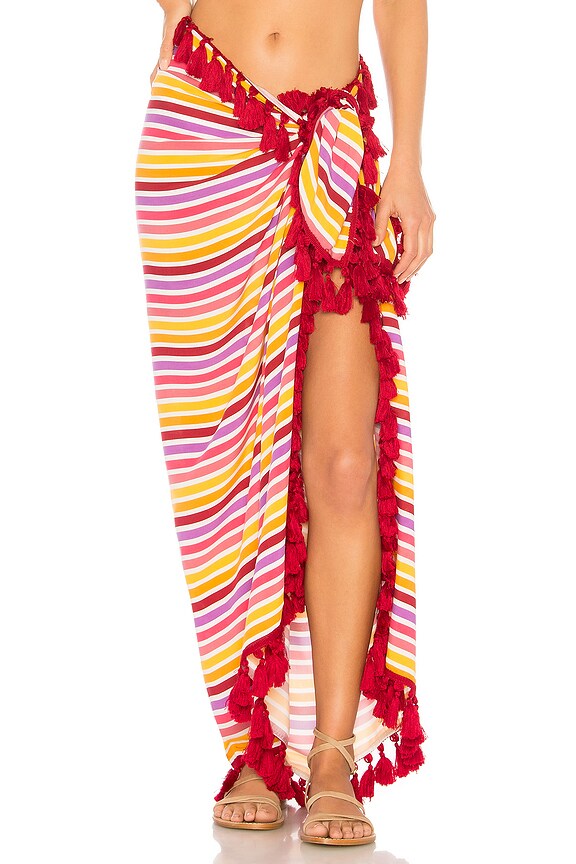 Tularosa PARÉO DELILAH en Tonal Red Stripe | REVOLVE