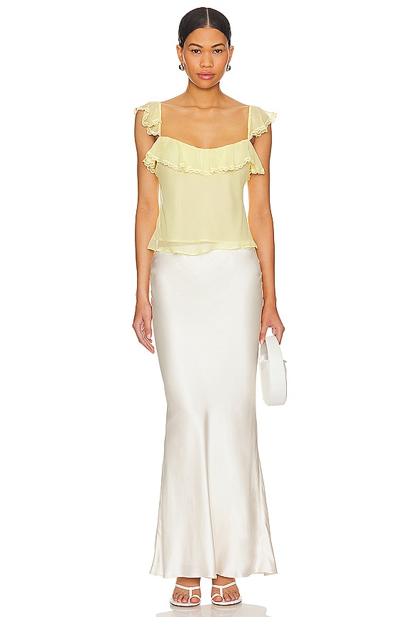 Tularosa Taylor Top in Soft Yellow | REVOLVE