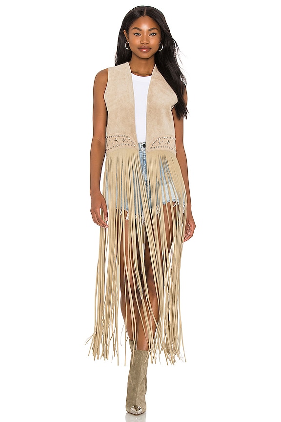 Understated Leather Paris Texas Vest in Dust | REVOLVE