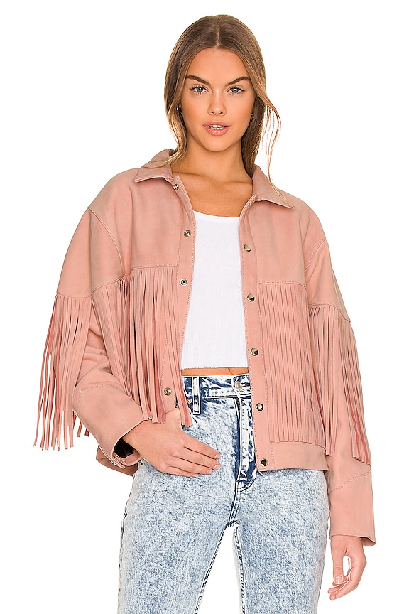 Understated Leather Howlin Moon Jacket in Rose | REVOLVE