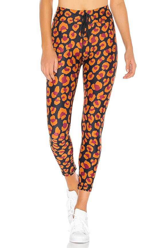 THE UPSIDE Raspberry Leopard Midi Pant in Leopard Multi | REVOLVE