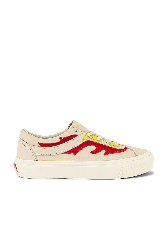Vans Bold Ni Flamethrower in Antique White & Red | REVOLVE