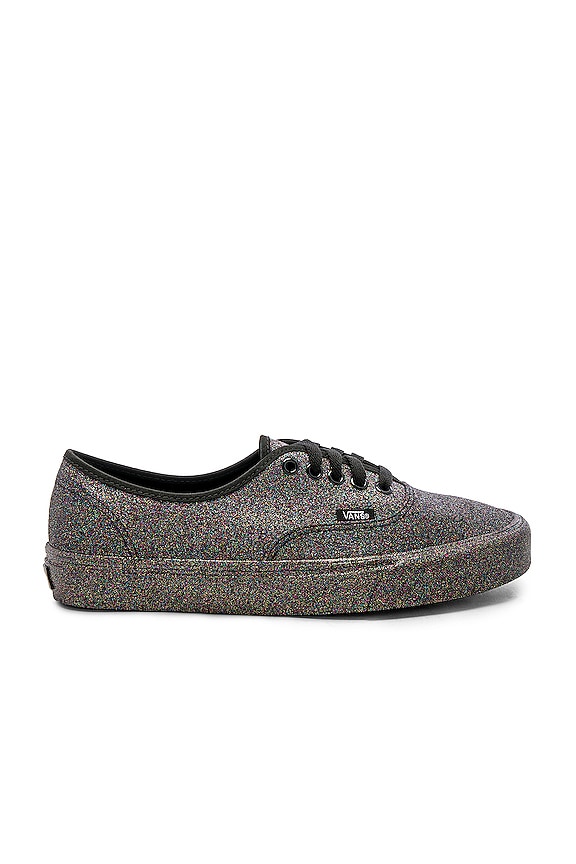 Vans Authentic Rainbow Glitter in Black & Black | REVOLVE