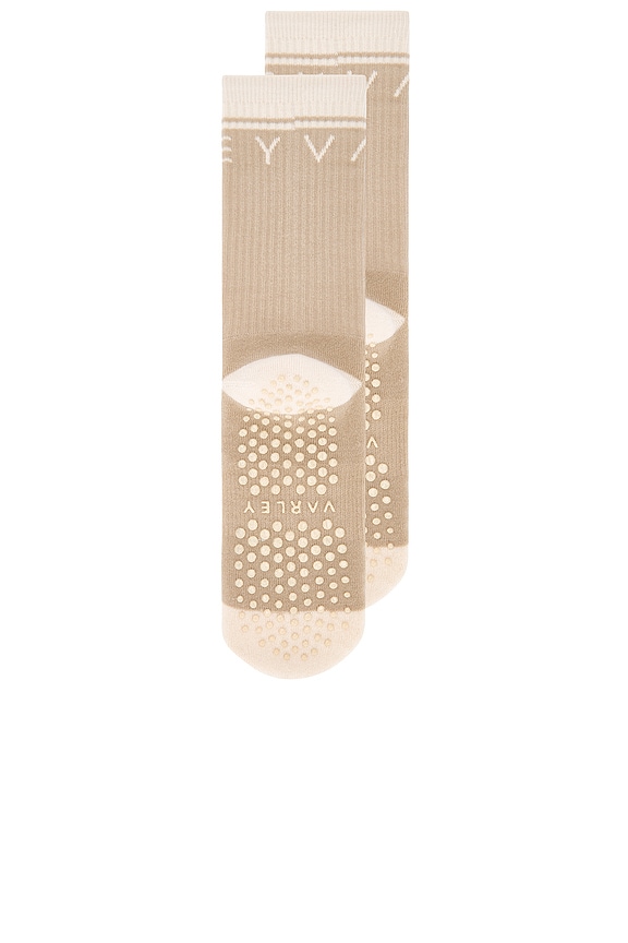 Varley Kendrick Grip Sock in Neutral | REVOLVE