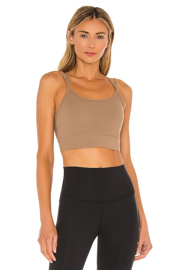 Varley Frances Sports Bra in Pine Bark | REVOLVE