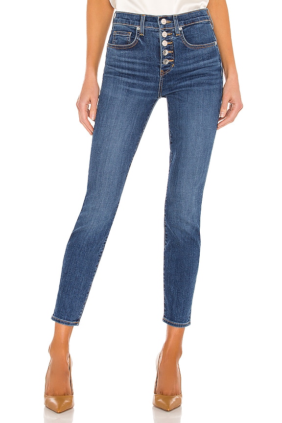 Veronica Beard Debbie High Rise Skinny Jean in Lava Stone | REVOLVE