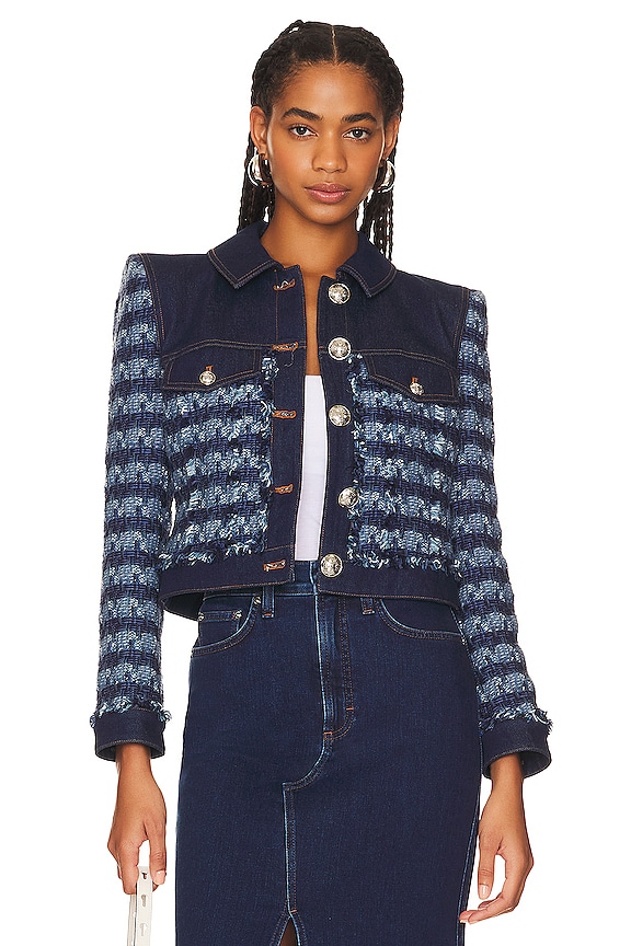 Veronica Beard Santo Jacket in Blue Multi | REVOLVE