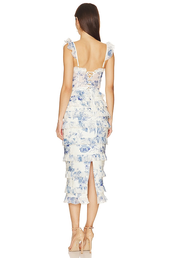 V. Chapman Fiorenza Midi Dress in Provencal Blue Floral | REVOLVE