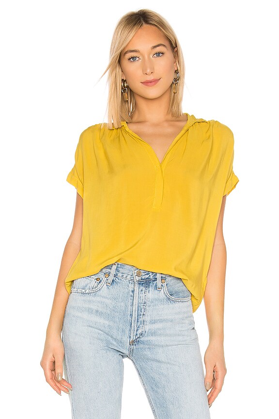 Velvet by Graham & Spencer Taylen Blouse in Canary | REVOLVE