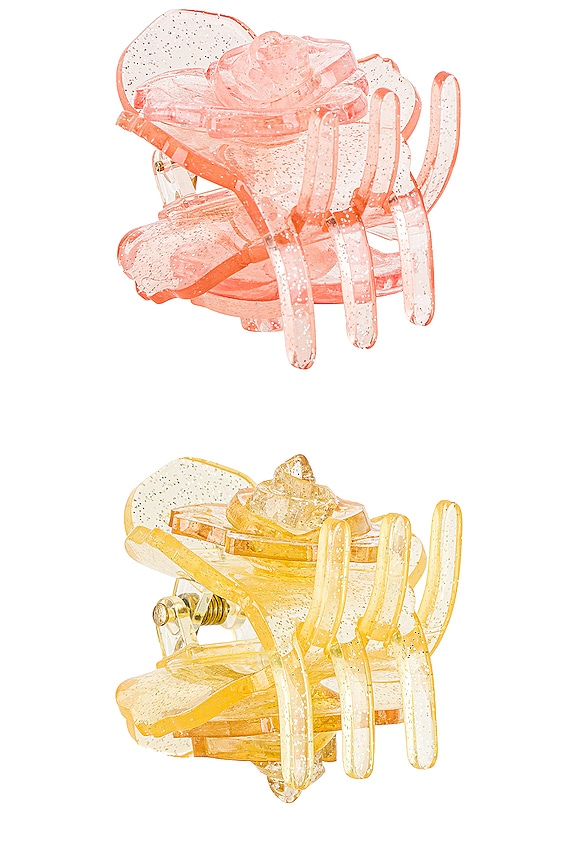 Valet Rosebud Clips in Peach & Champagne | REVOLVE