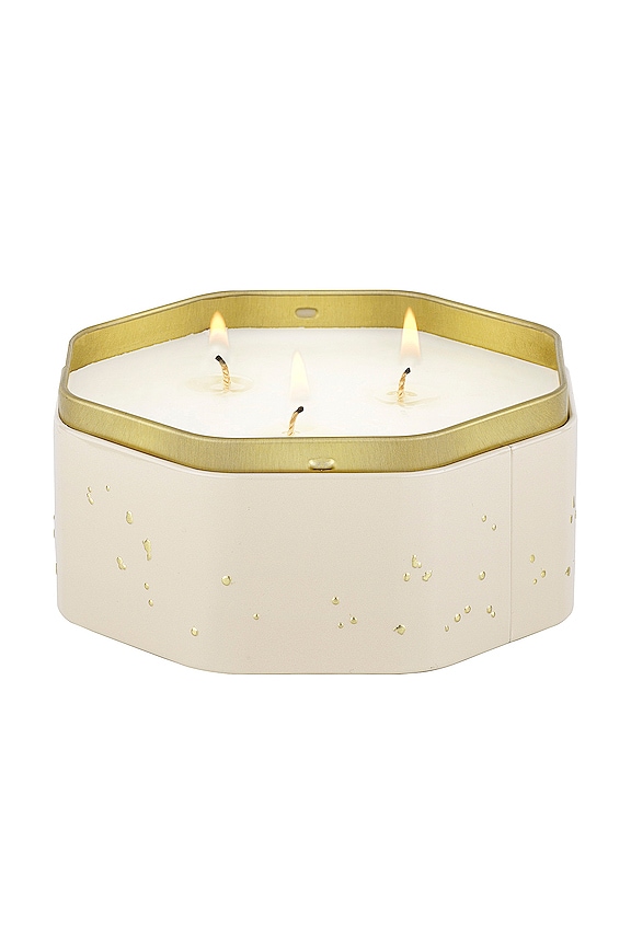 Voluspa Coconut Papaya Octagon Tin Candle in Coconut Papaya | REVOLVE