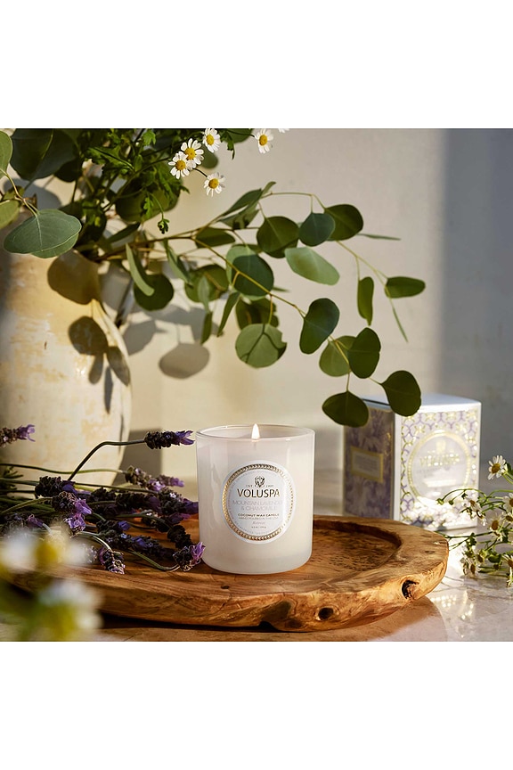 Voluspa Mountain Lavender & Chamomile Classic Candle | REVOLVE