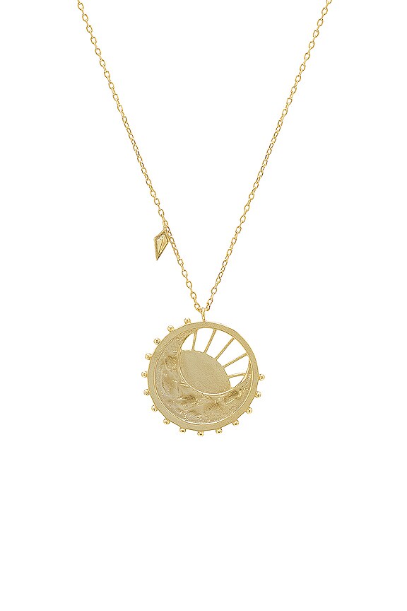 Wanderlust + Co Dawning Of A New Day Necklace in Gold | REVOLVE