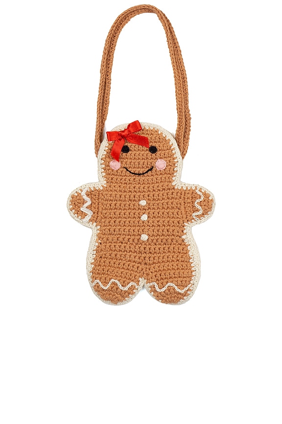 Wild Wawa Kids Crochet Purse in Gingerbread | REVOLVE