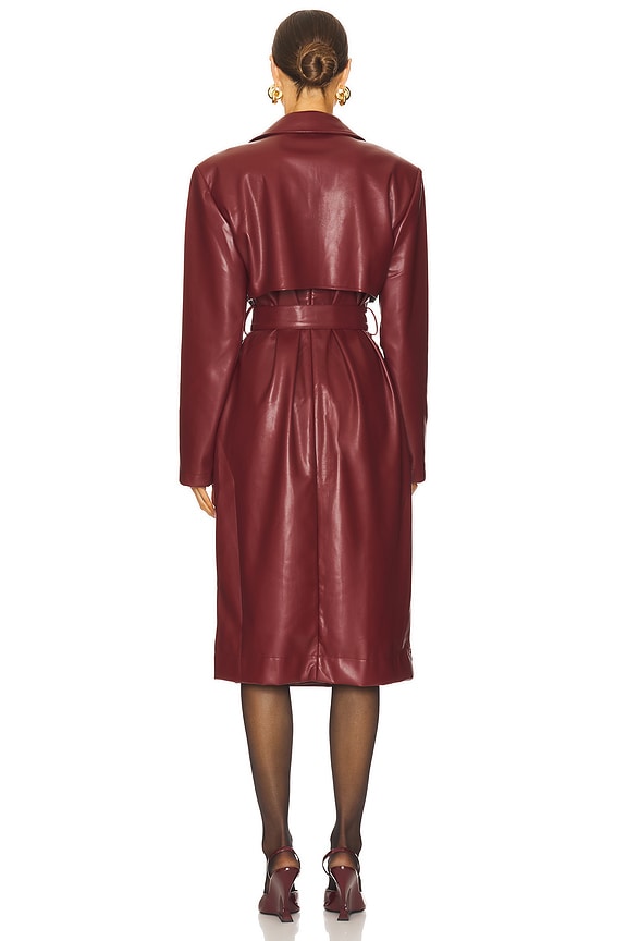 WeWoreWhat x REVOLVE Faux Leather Trench in Red | REVOLVE