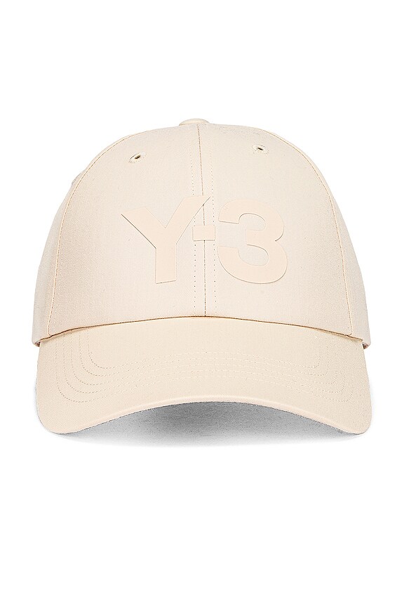 Y-3 Logo Cap in Linen | REVOLVE