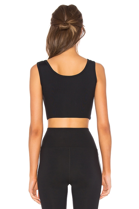 YEAR OF OURS Corset Sports Bra in Black & White | REVOLVE