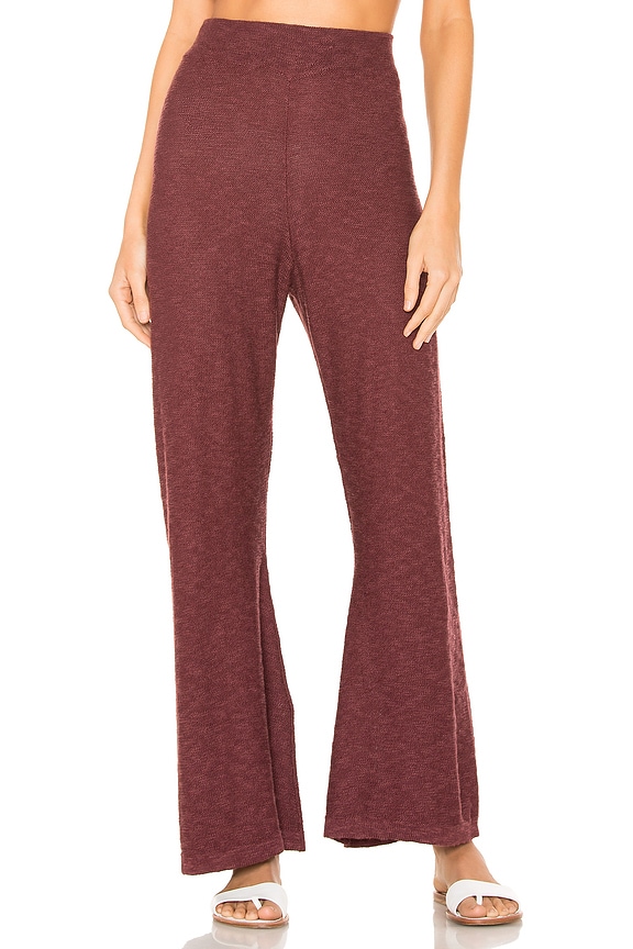 ZULU & ZEPHYR X Revolve Lounge Pant in Burgundy | REVOLVE