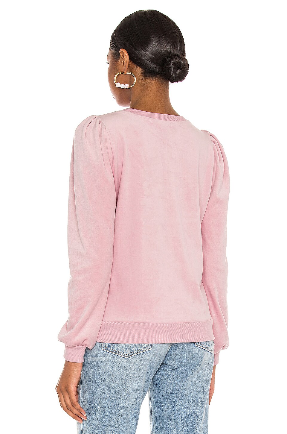 1. STATE Velour Sweater in Rose Pink | REVOLVE