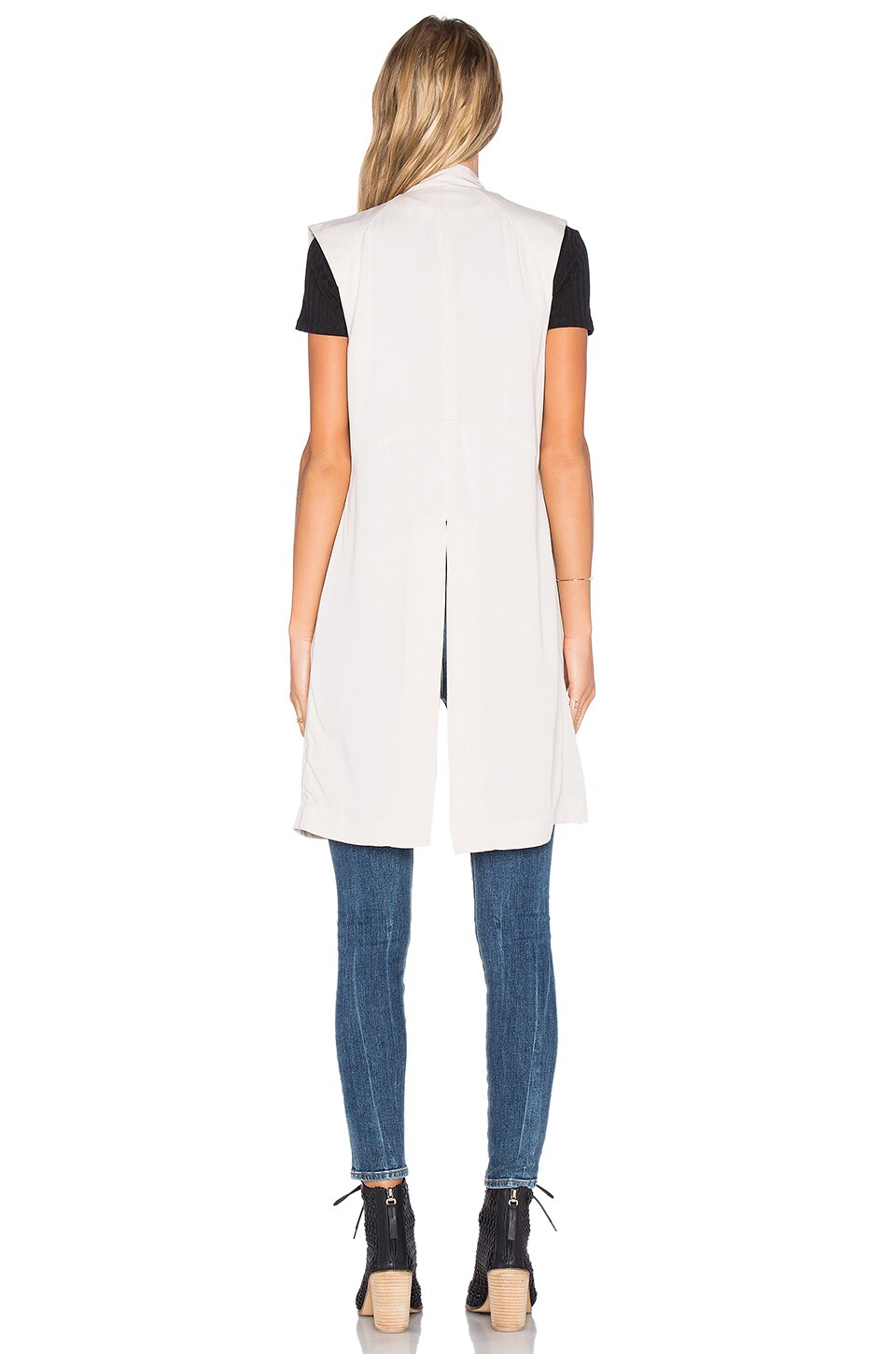 1. STATE Drape Front Vest in Cement Grey | REVOLVE