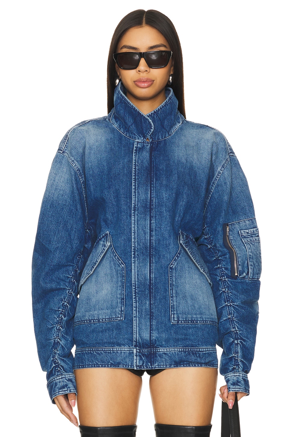 3x1 Royal Bomber in Deep Blue | REVOLVE