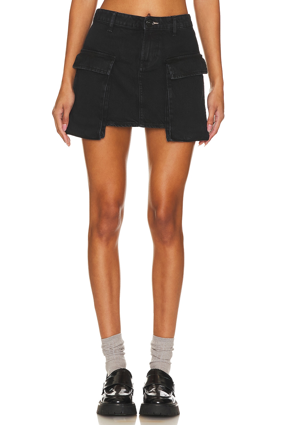 3x1 Celine Cargo Skirt in Black Atlantic | REVOLVE