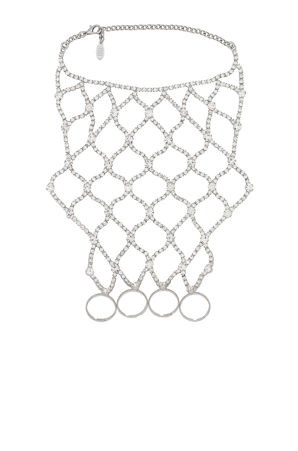 8 Other Reasons Love Lock Hand Chain in Silver | REVOLVE