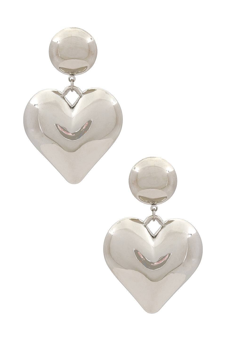 8 Other Reasons Heart Drop Earring in Silver | REVOLVE