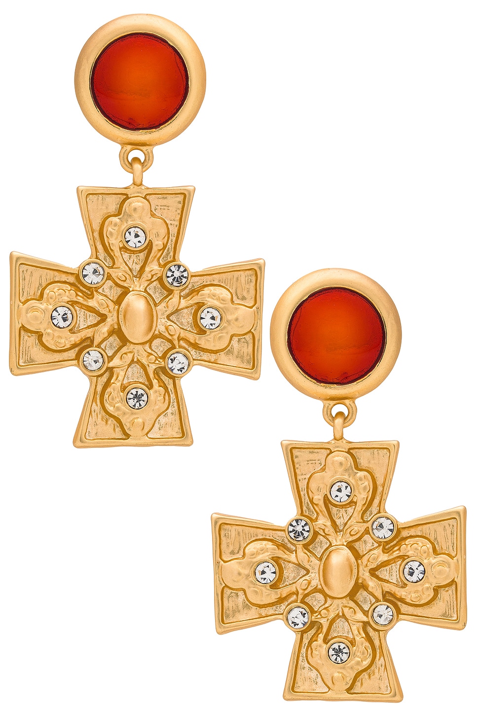 8 Other Reasons Cross Drop Earring in Gold | REVOLVE