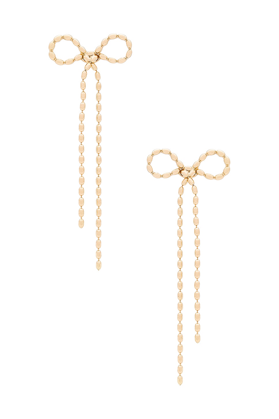 8 Other Reasons Ribbon Drop Earrings in Gold | REVOLVE