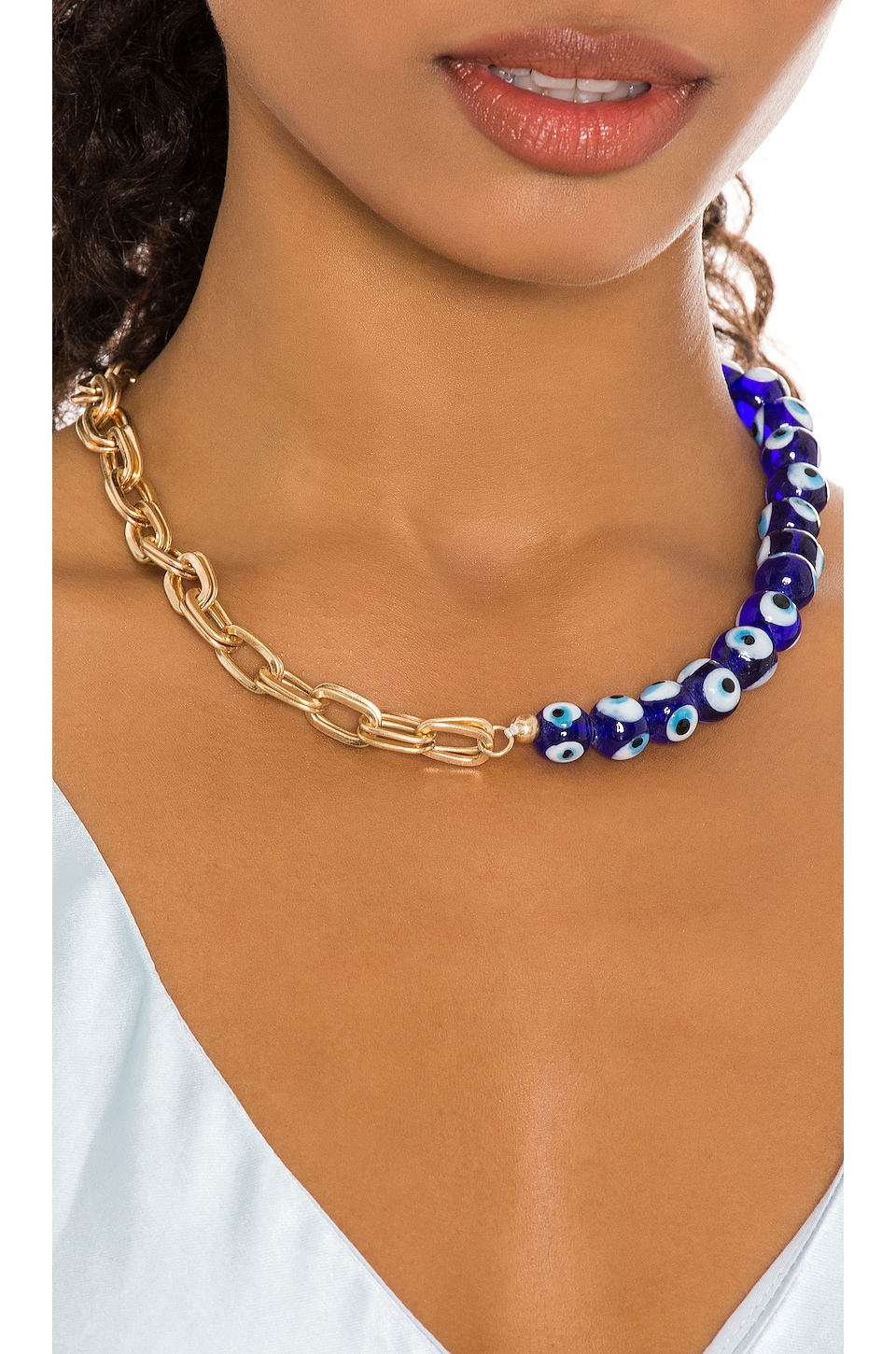 8 Other Reasons Evil Eye Chain Necklace in Gold | REVOLVE