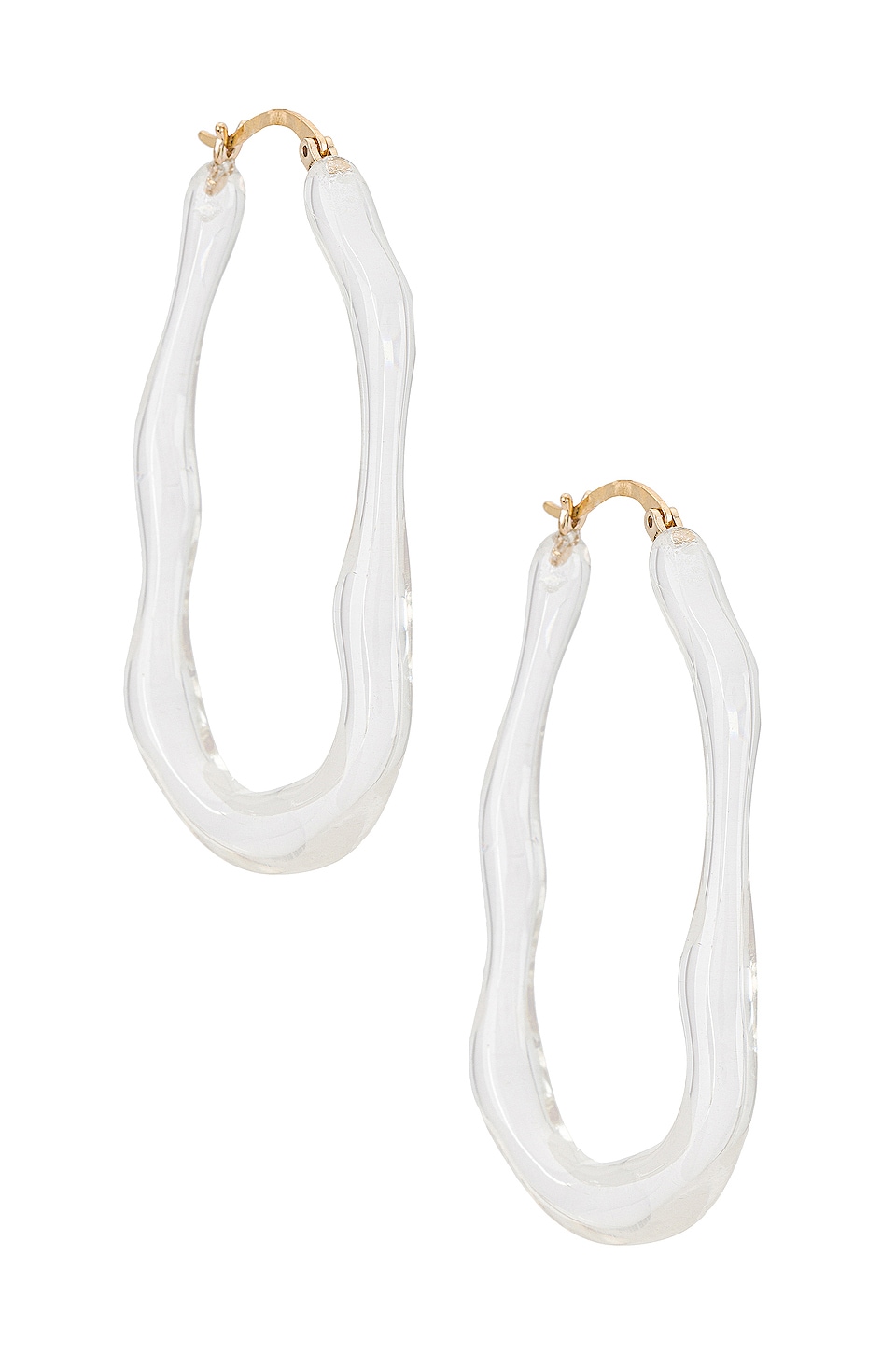 8 Other Reasons Wavy Hoops in Clear | REVOLVE