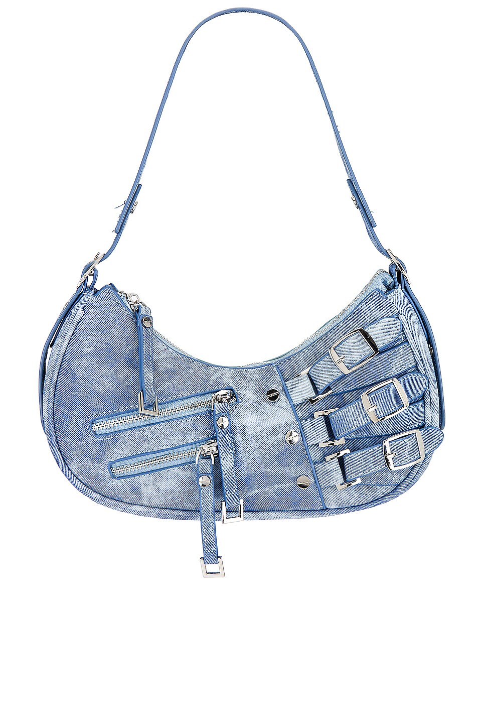 8 Other Reasons Shoulder Buckle Bag in Blue | REVOLVE