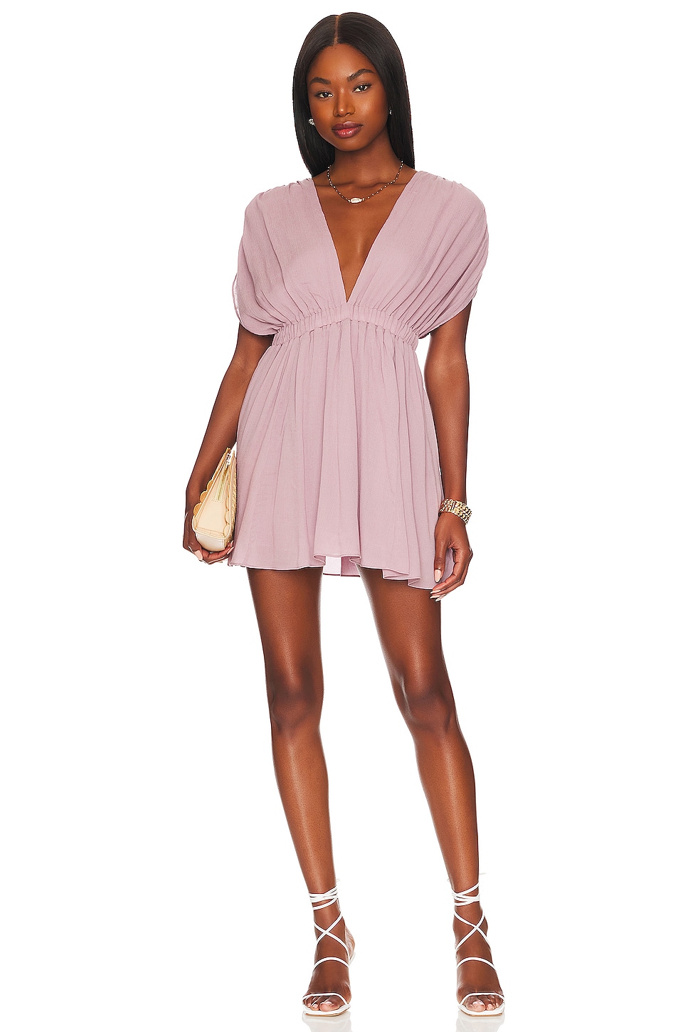 anna nata Haley Dress in Dusty Lilac | REVOLVE