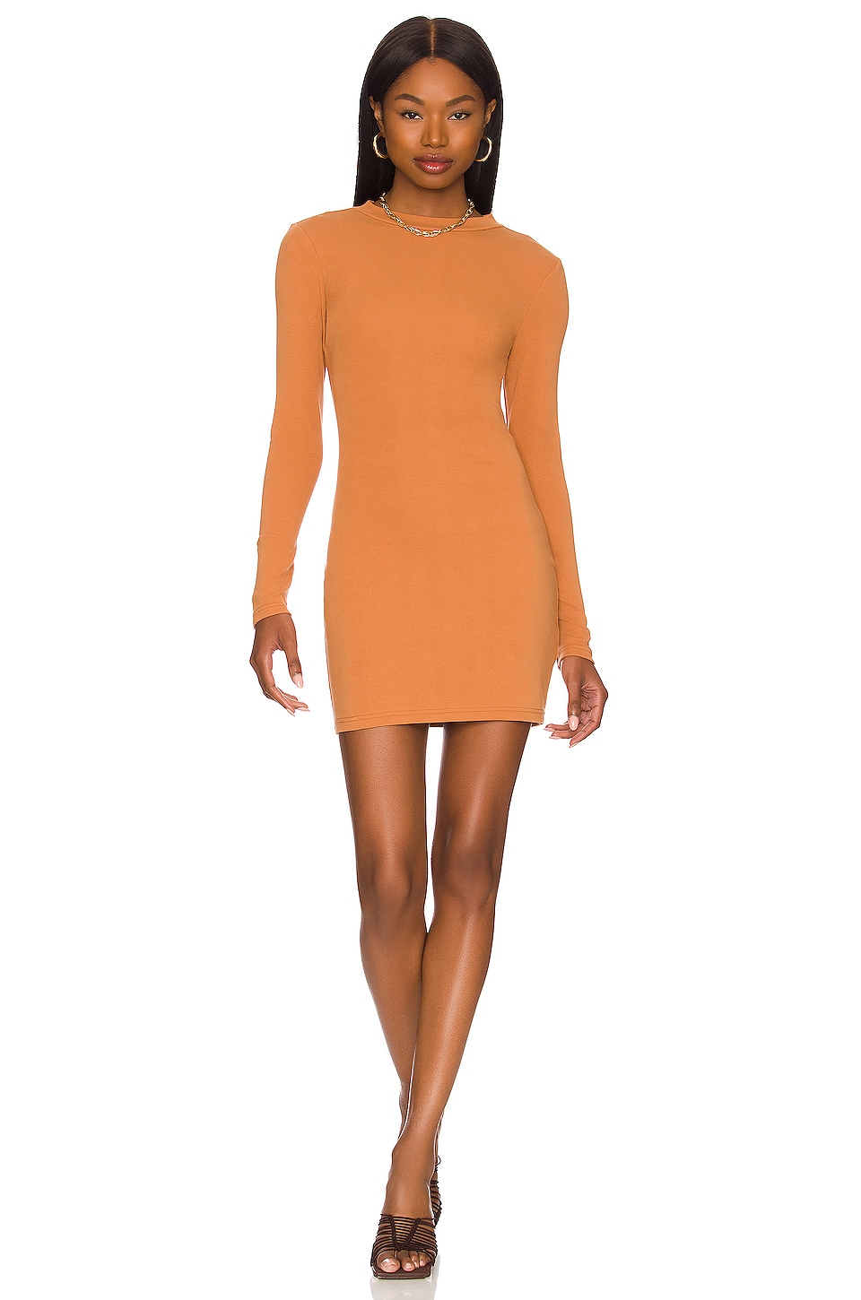 ALL THE WAYS Fia Mini Dress in Tan | REVOLVE