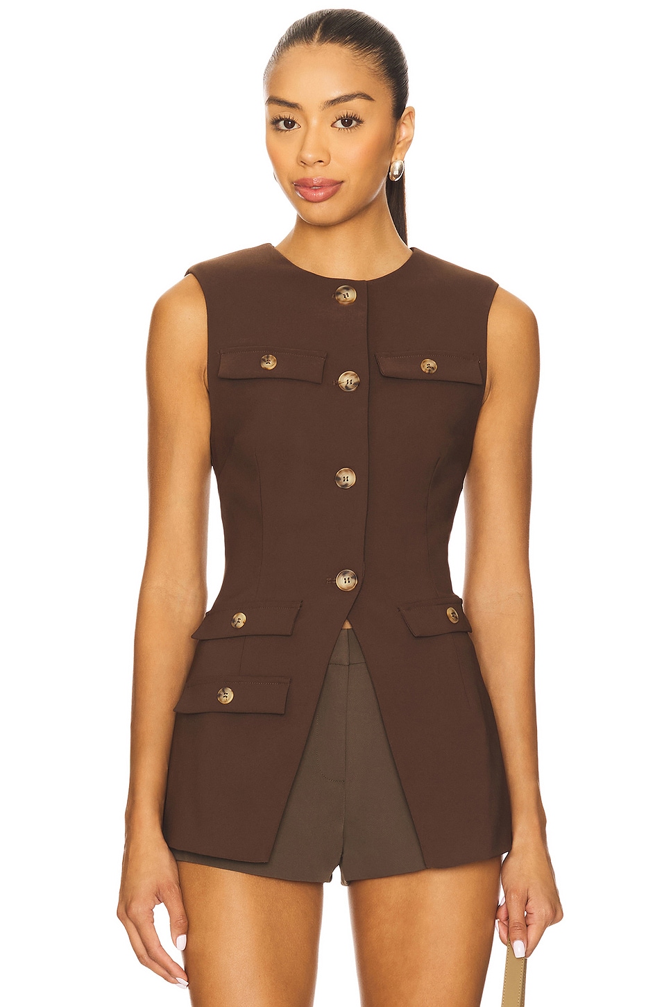 ALL THE WAYS Dallis Top in Brown | REVOLVE